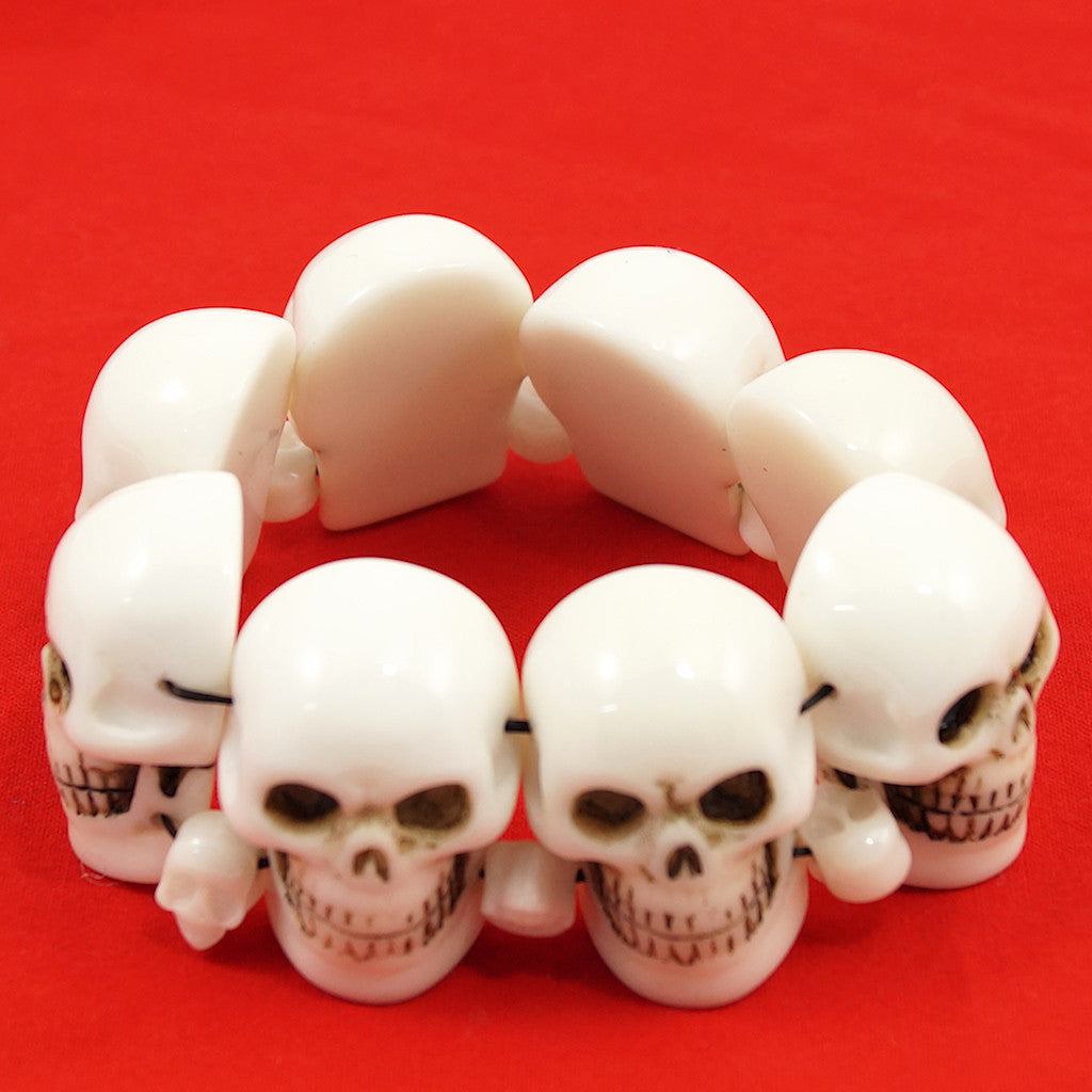 White skull bracelet store