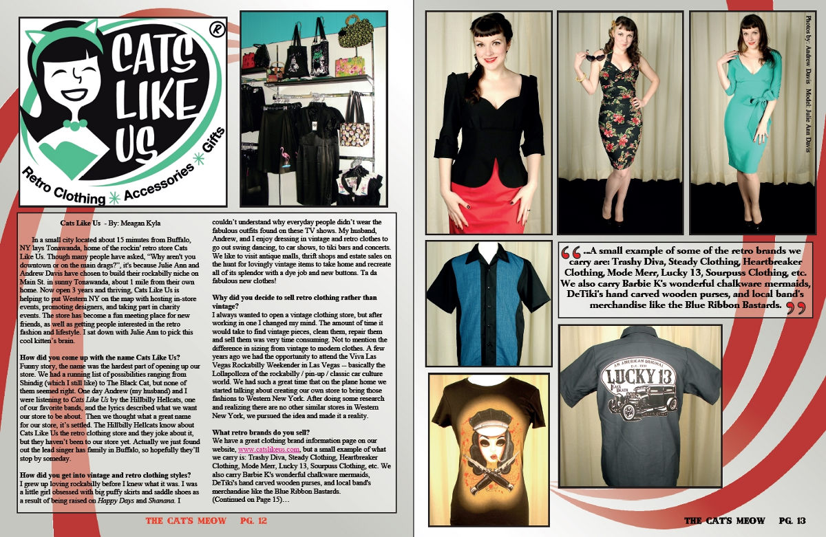 CLU Featured in The Cats Meow Magazine – Cats Like Us