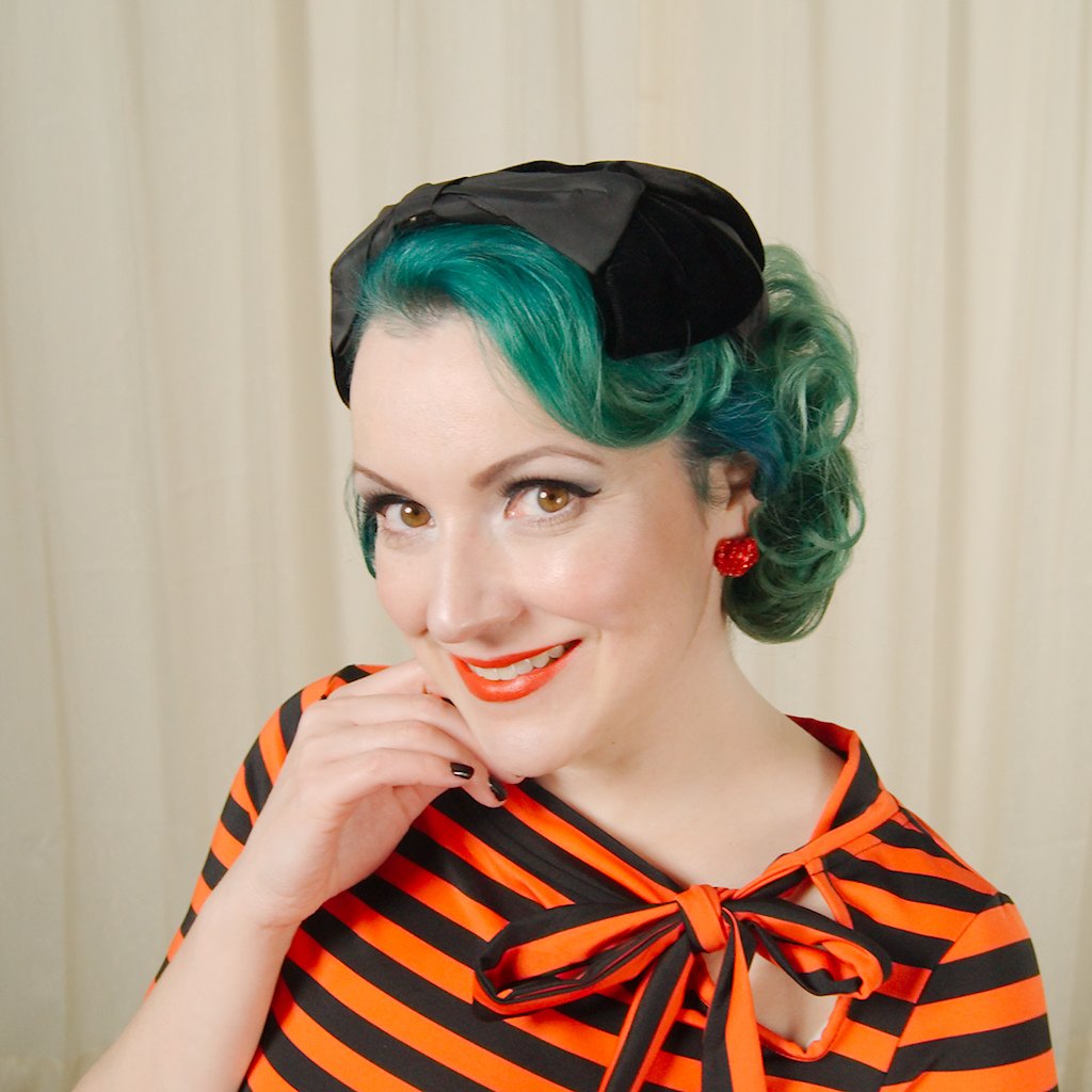 1950s Double Bow Crescent Hat – Cats Like Us