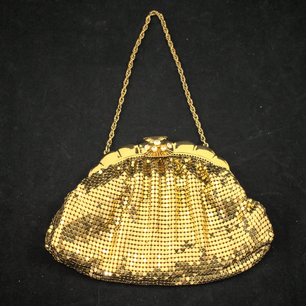 Vintage 1950s Rhinestone Mesh Handbag Duramesh, Made in the USA – Cats ...
