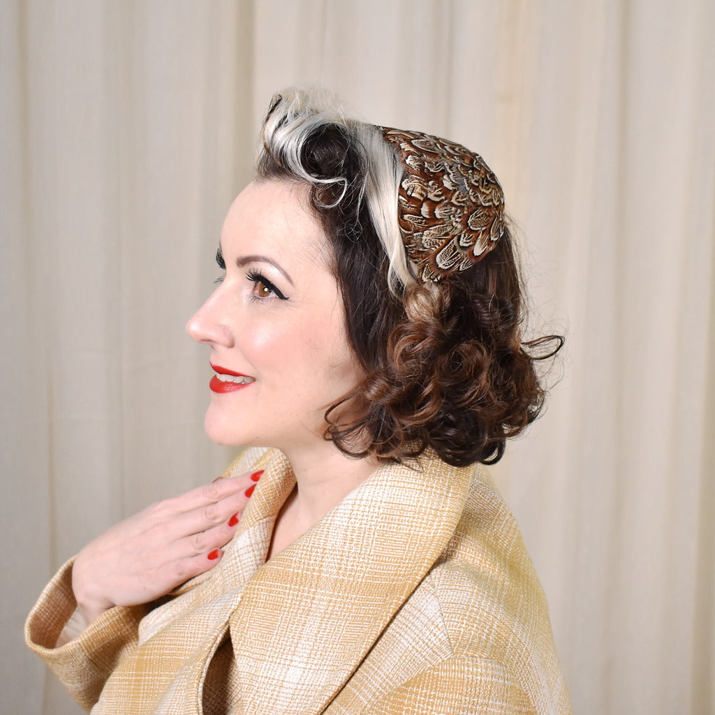 1950s Vintage Sm Feather Crescent Hat – Cats Like Us