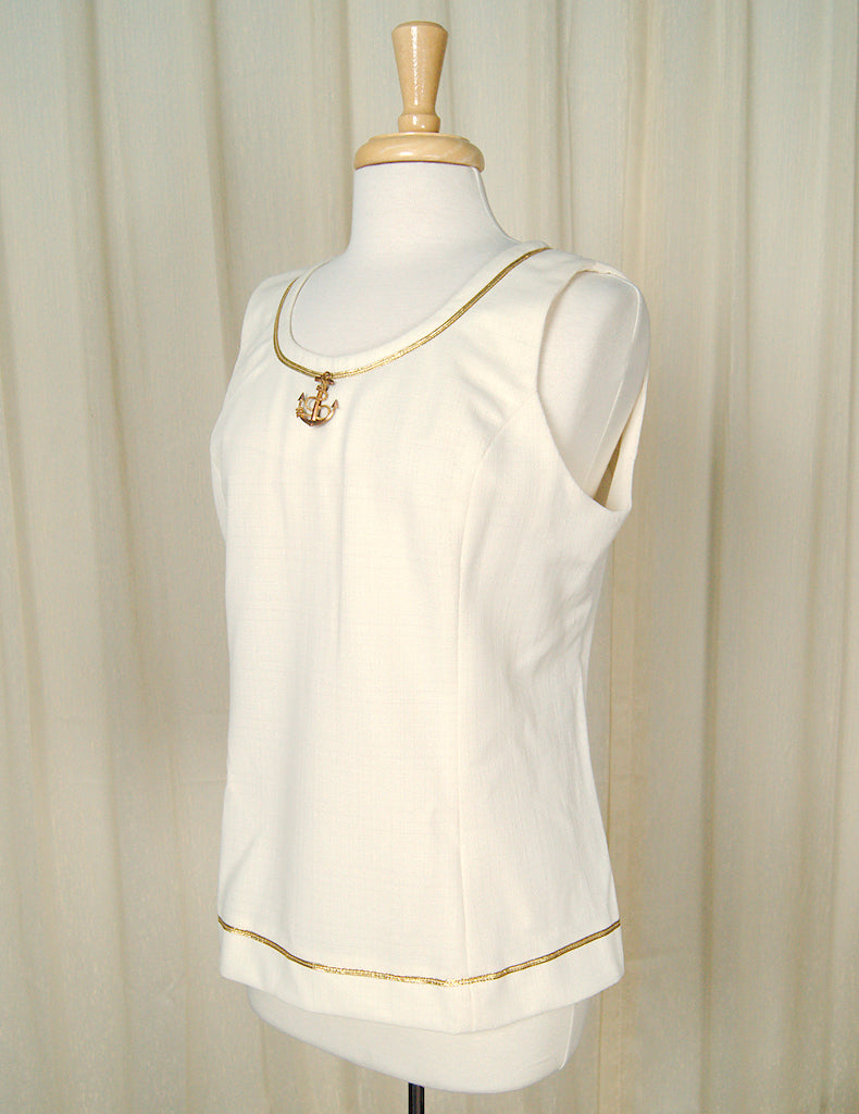 70s does 1960s Anchor Shell Top – Cats Like Us