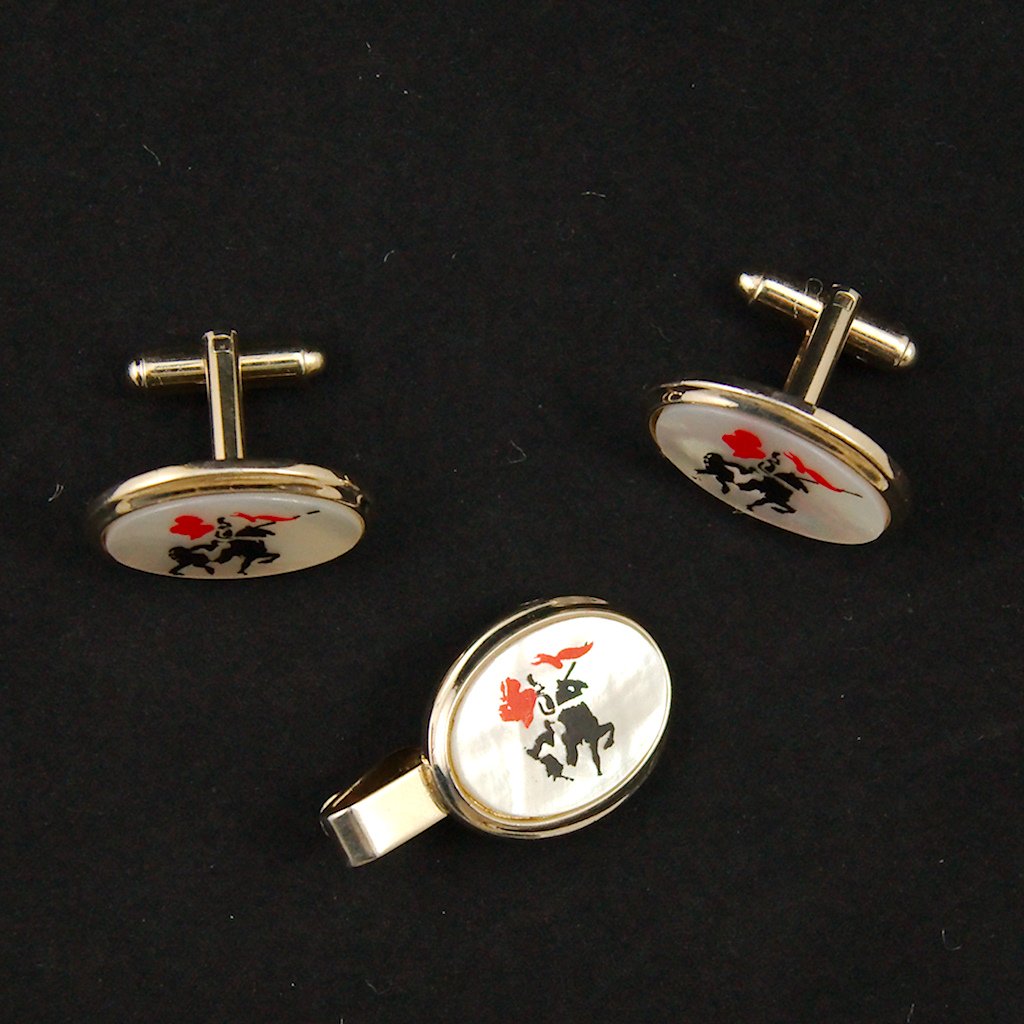 Vintage Knight Cufflinks & Tie Bar Set – Cats Like Us