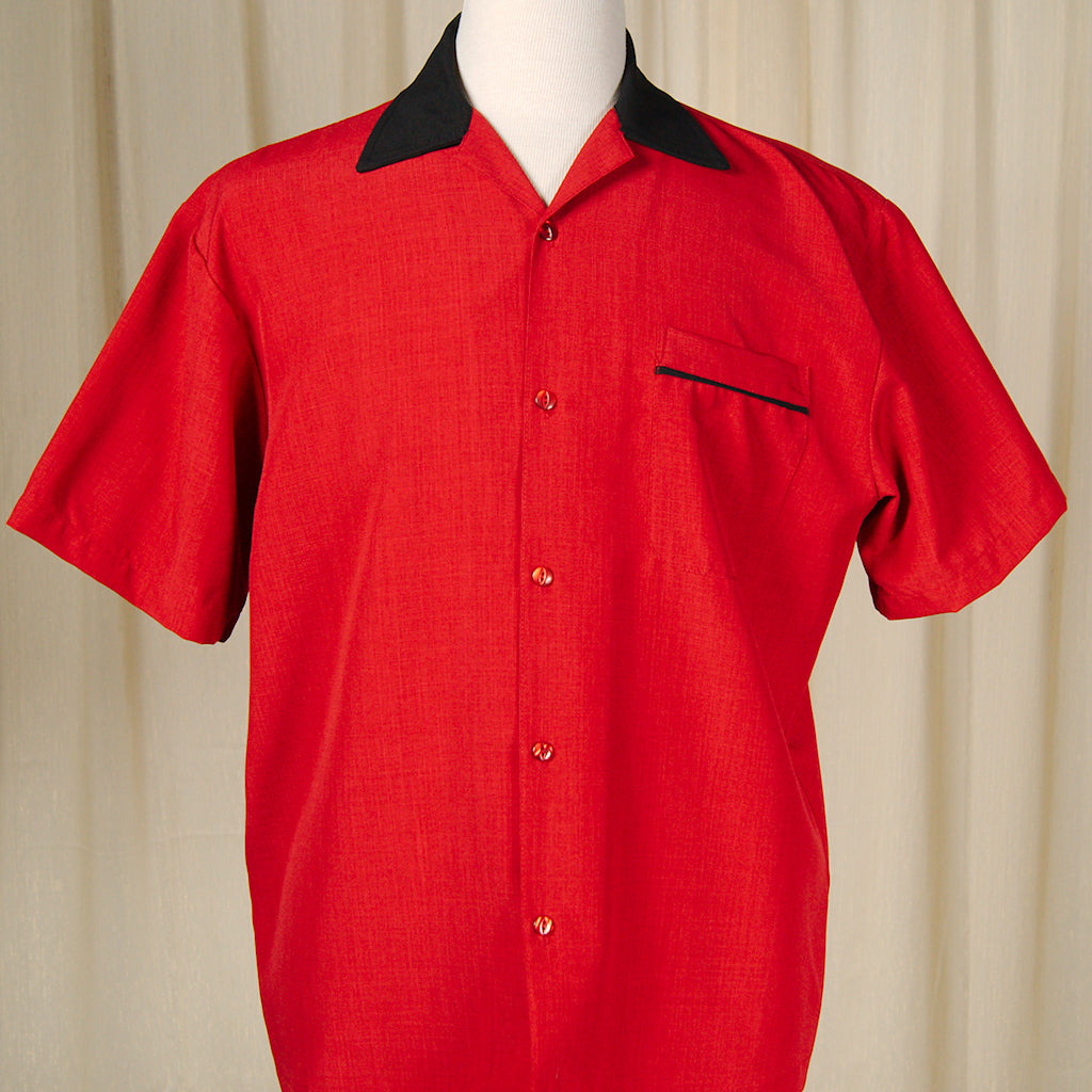 Red Steady Bowler Shirt – Cats Like Us