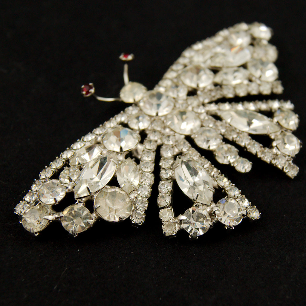 Rhinestone Butterfly Brooch – Cats Like Us