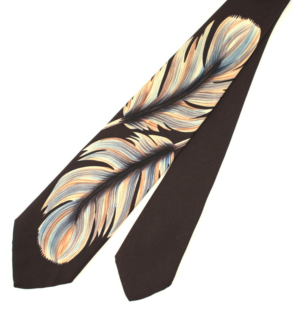 Vintage 1940s Feather Tie – Cats Like Us